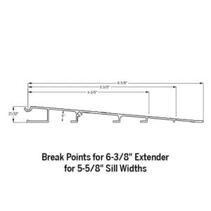 Z-Series Inswing Sill Extenders - BetterDoor