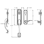 Trilennium® Eclipse Grip Multi-Point Handset | Handle Set