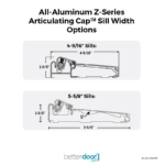 Aluminum Z-Articulating Cap Sill - BetterDoor